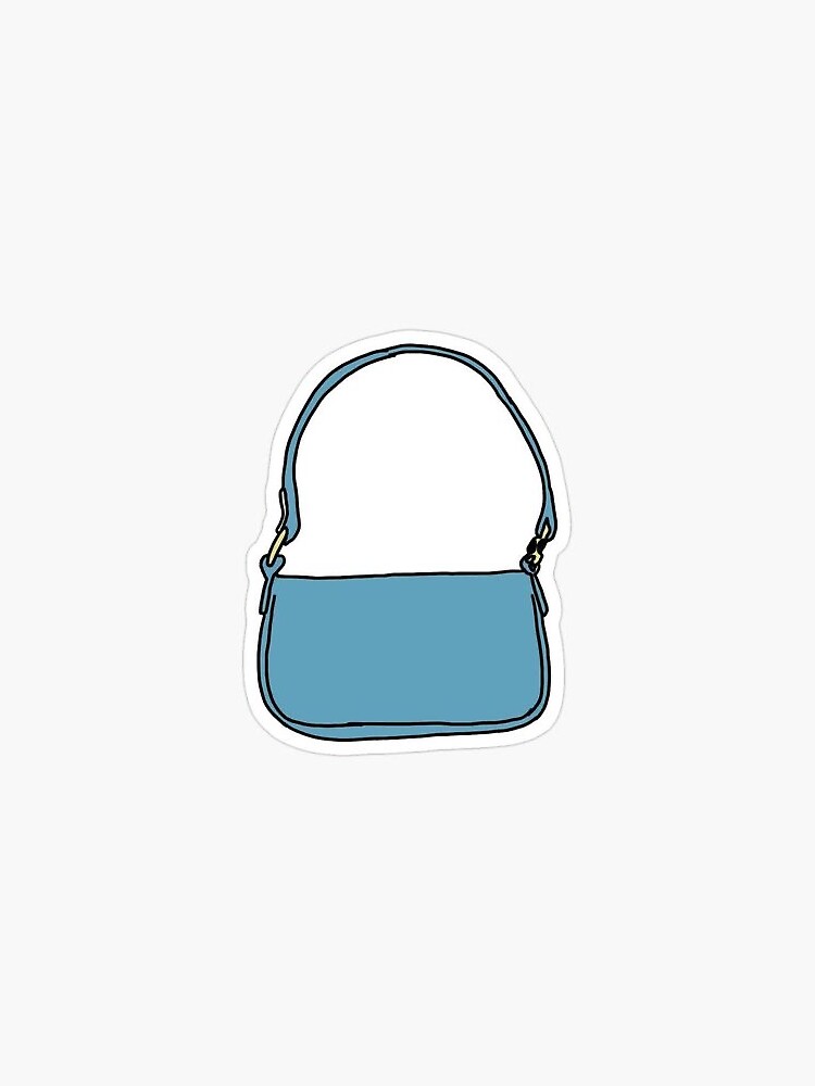 "blue purse" Sticker for Sale by Betsymae | Redbubble
