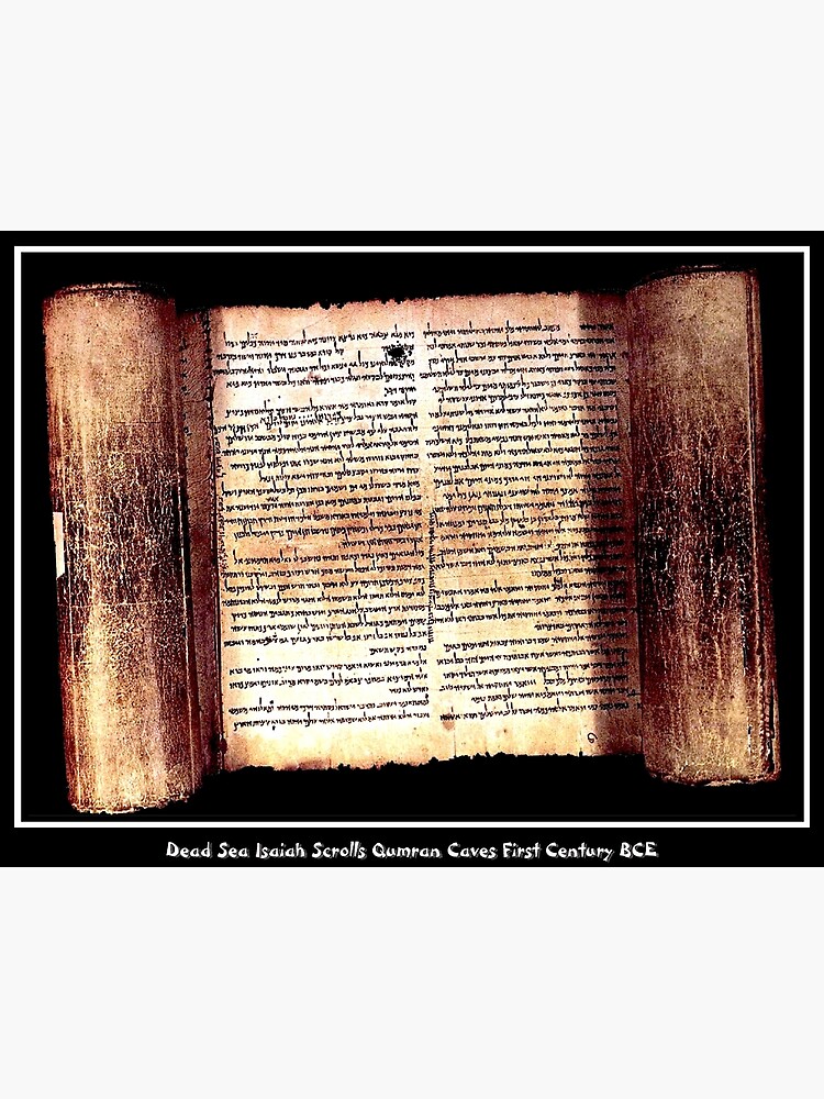 " DEAD SEA SCROLLS : Isaiah Qumran Caves 1st Century BCE Torah Print ...