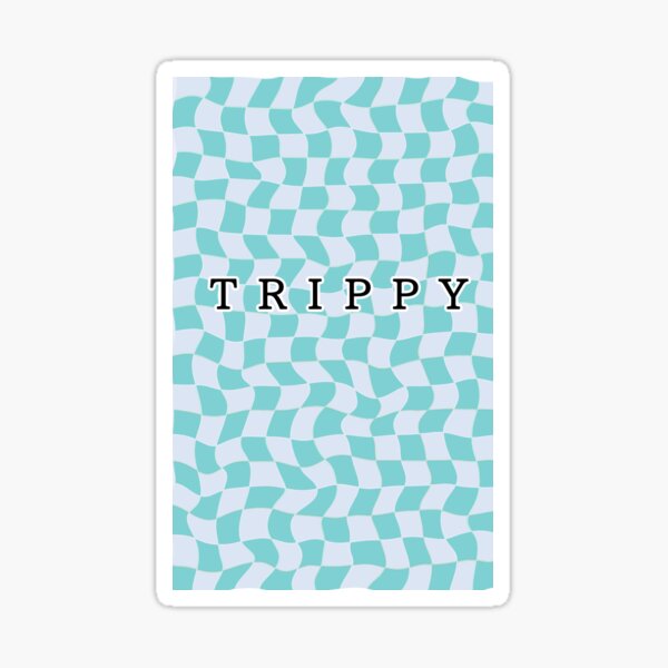 "Trippy checkers 70s vibe " Sticker for Sale by Jellyinthebean | Redbubble