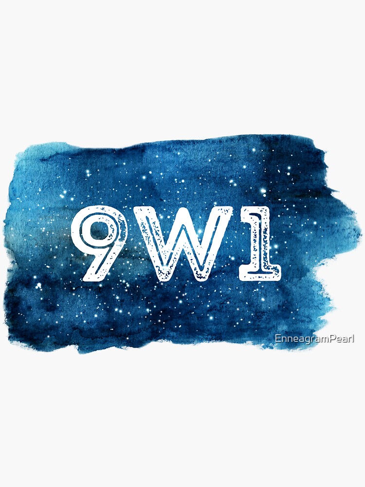 "Enneagram Type 9w1 Galaxy Series" Sticker for Sale by EnneagramPearl ...