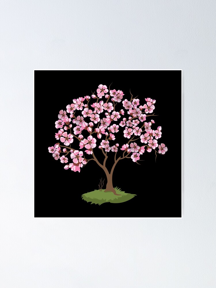 "Sakura Cherry Blossom Tree of Life" Poster for Sale by GypsyGarou ...