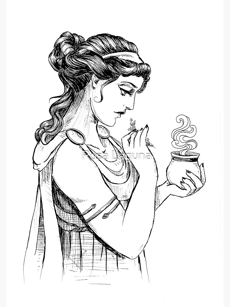 "Medea preparing poison" Spiral Notebook for Sale by rosalaguna | Redbubble
