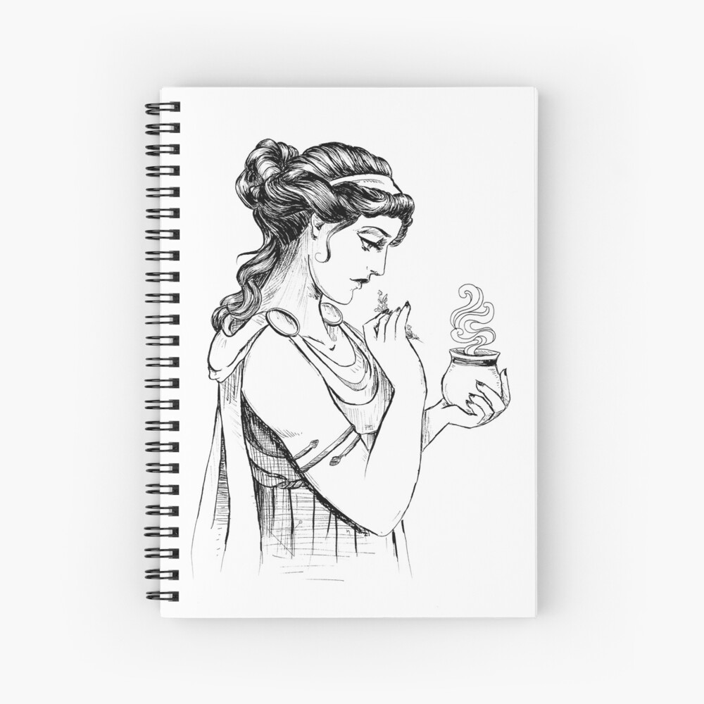 "Medea preparing poison" Spiral Notebook for Sale by rosalaguna | Redbubble