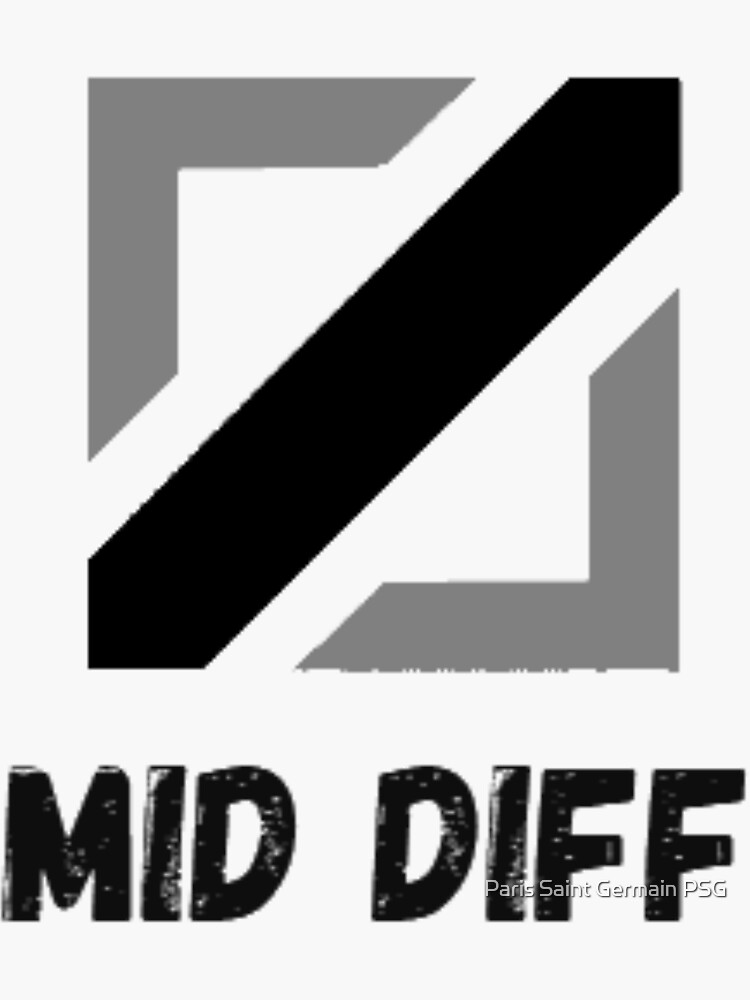 "Mid Diff" Sticker for Sale by Shone1 | Redbubble