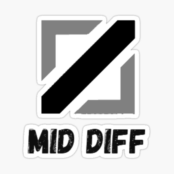 "Mid Diff" Sticker for Sale by Shone1 | Redbubble