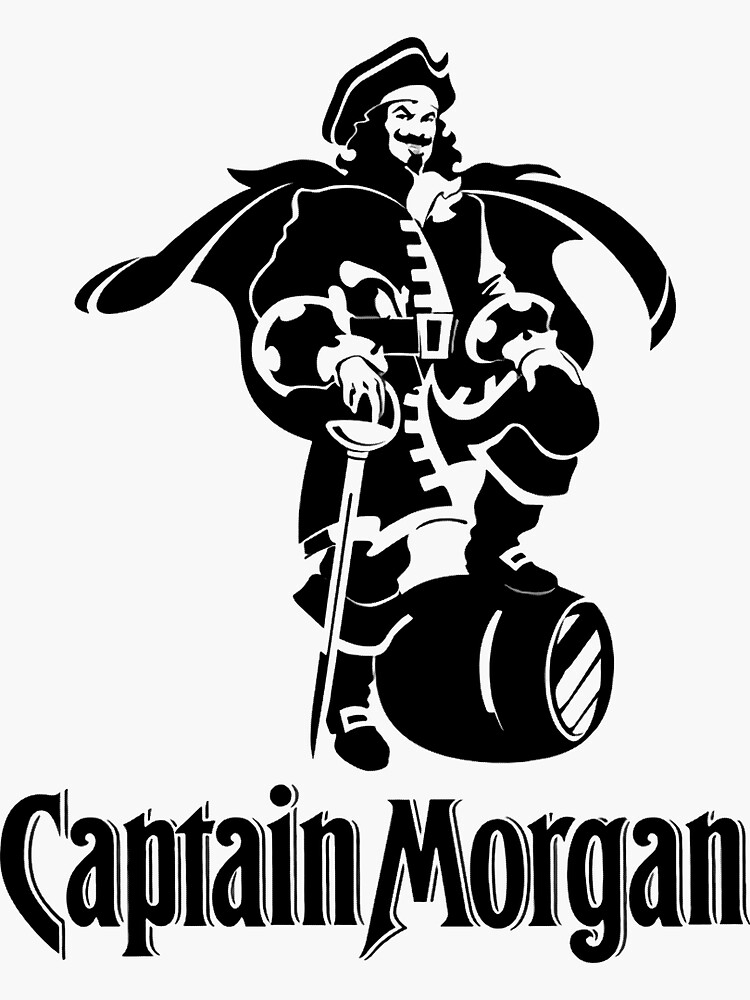 "Captain Morgan 2" Sticker for Sale by evelyncorbet | Redbubble
