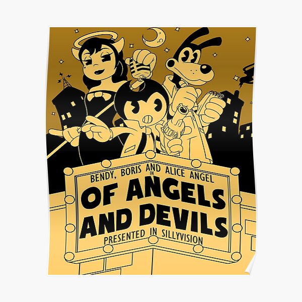 "bendy and the ink machine" Poster for Sale by lovemyronaa | Redbubble