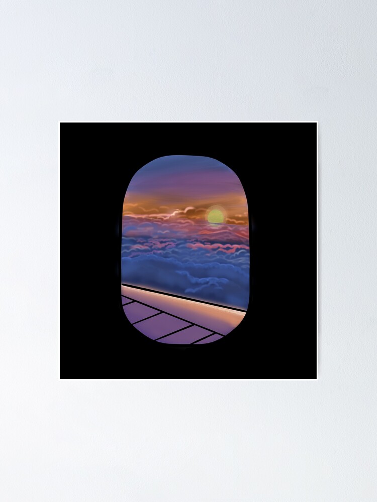 "Beautiful sky in airplane window " Poster for Sale by Mermaidssparkle ...