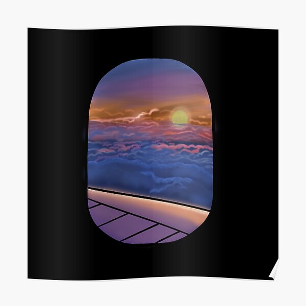 "Beautiful sky in airplane window " Poster for Sale by Mermaidssparkle ...