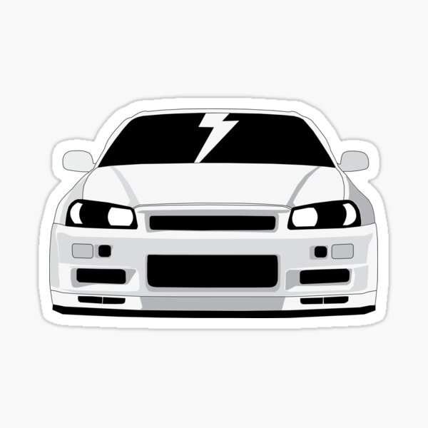 "Nissan Skyline r34" Sticker for Sale by RohanNewn | Redbubble