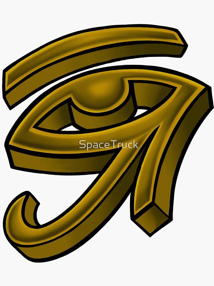 "Golden Eye of Ra" Sticker for Sale by SpaceTruck | Redbubble