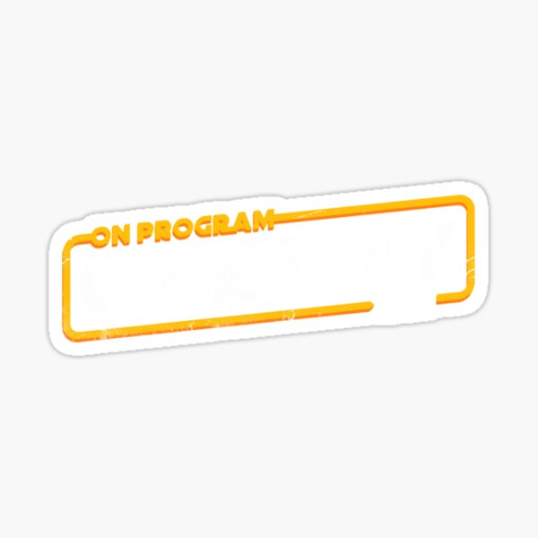 "On Program One Way Out" Sticker for Sale by BlyGoop | Redbubble