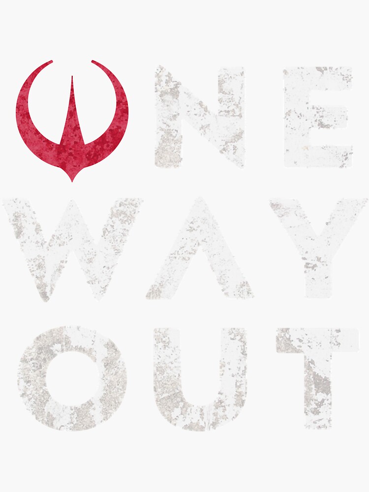 "One Way Out Andor" Sticker for Sale by BlyGoop | Redbubble