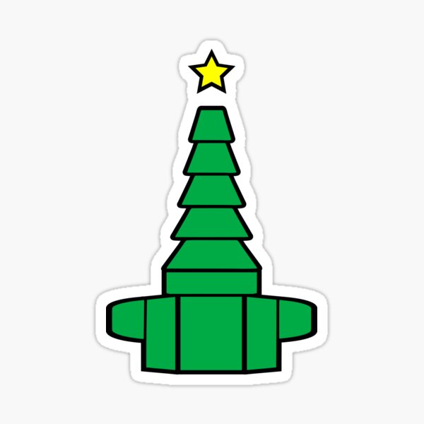 "Green Oxygen Christmas Tree with Yellow Star" Sticker for Sale by ...