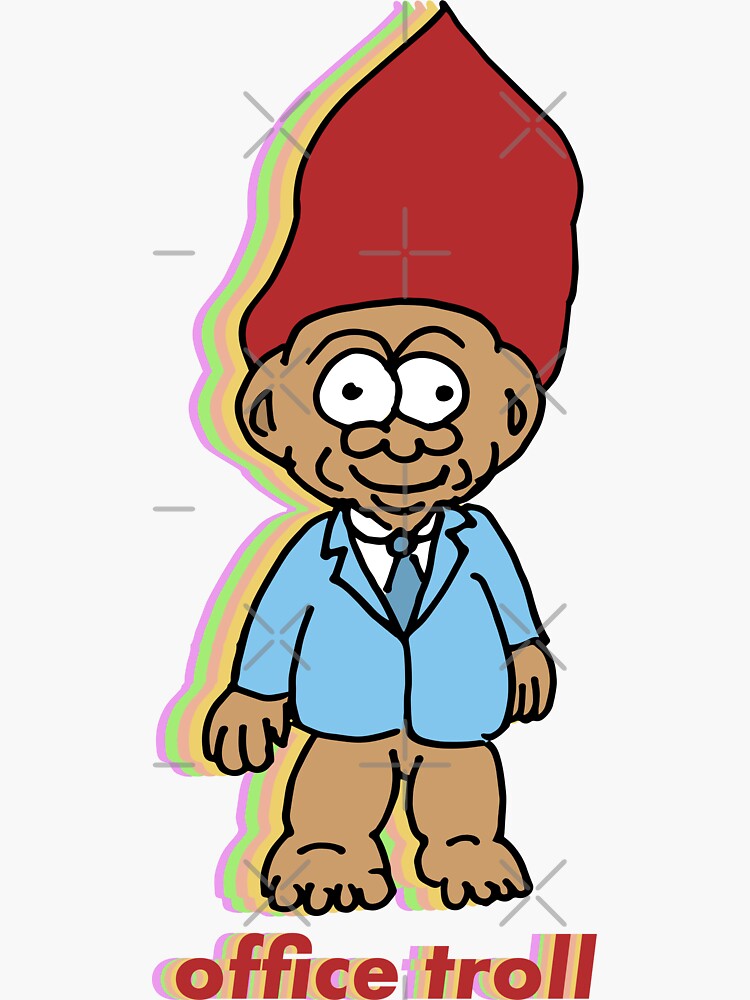 "Office Troll" Sticker for Sale by NickacanDesigns | Redbubble