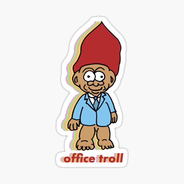 "Office Troll" Sticker for Sale by NickacanDesigns | Redbubble