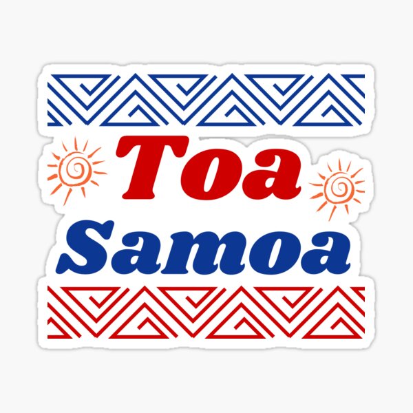 "Toa Samoa - Samoan Warrior Pride 685" Sticker for Sale by pug711 ...