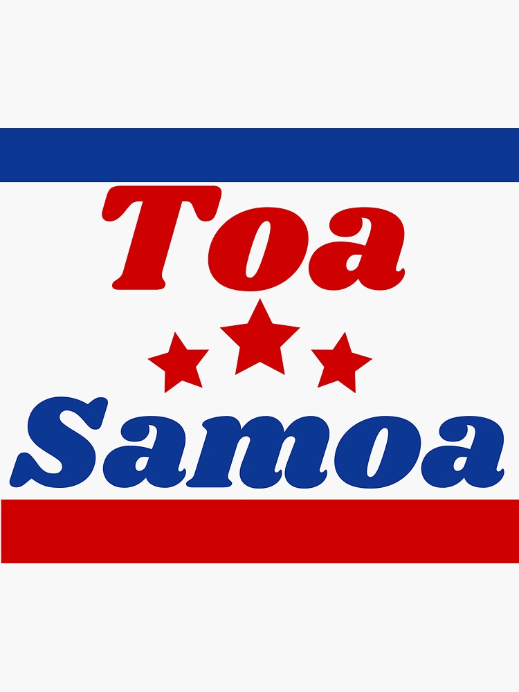"Toa Samoa - Samoan Warrior Pride 685" Sticker for Sale by pug711 ...
