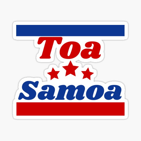 "Toa Samoa - Samoan Warrior Pride 685" Sticker for Sale by pug711 ...