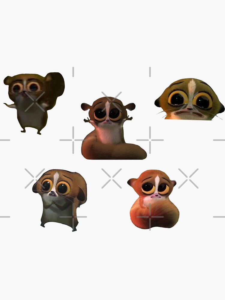 "Mort from Madagascar meme crying mort" Sticker for Sale by ...