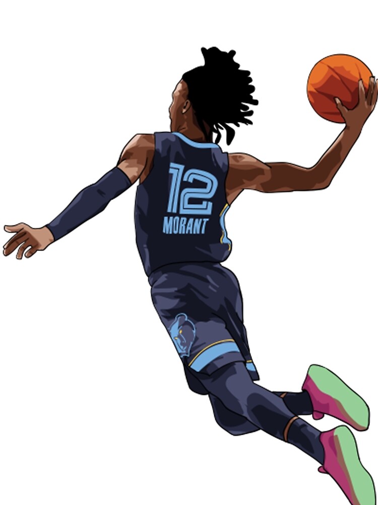 "Ja Morant Vector Dunk " Art Print for Sale by EvelynnSimpson | Redbubble