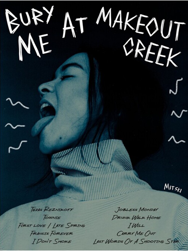 "Bury Me at Makeout Creek by Mitski Poster" Sticker for Sale by ...