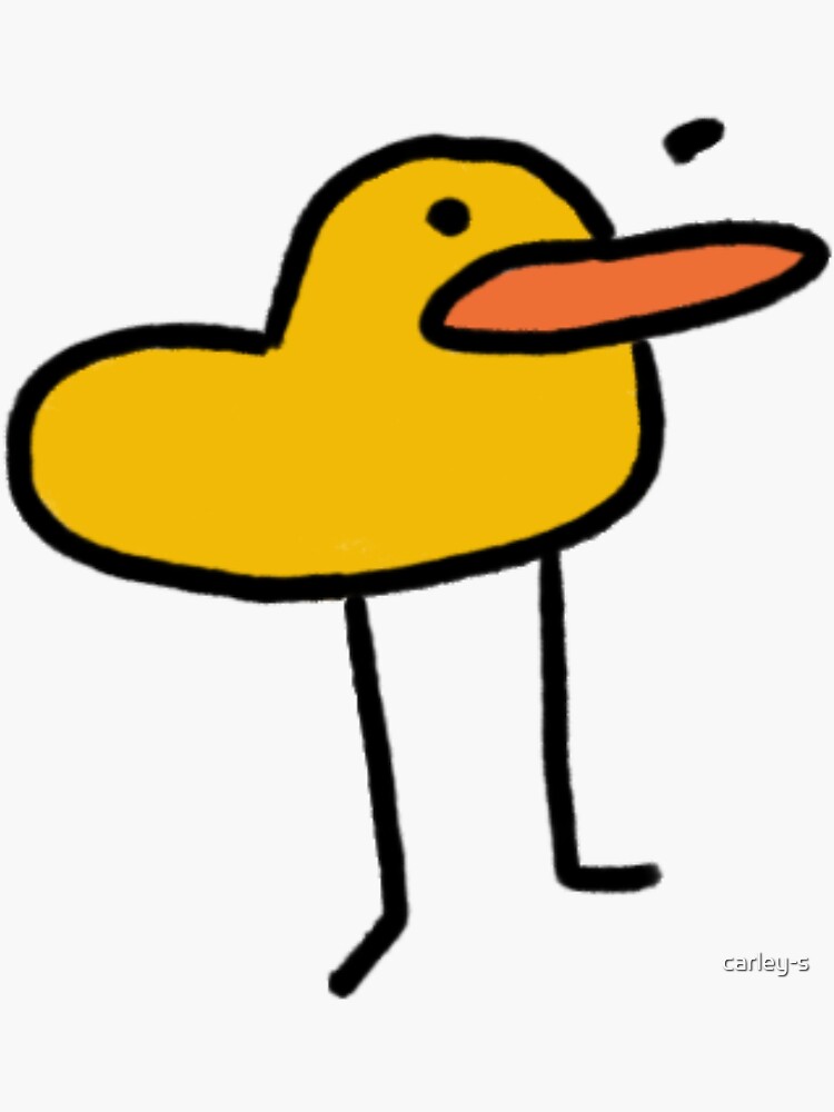 "Silly Duck #5" Sticker for Sale by carley-s | Redbubble