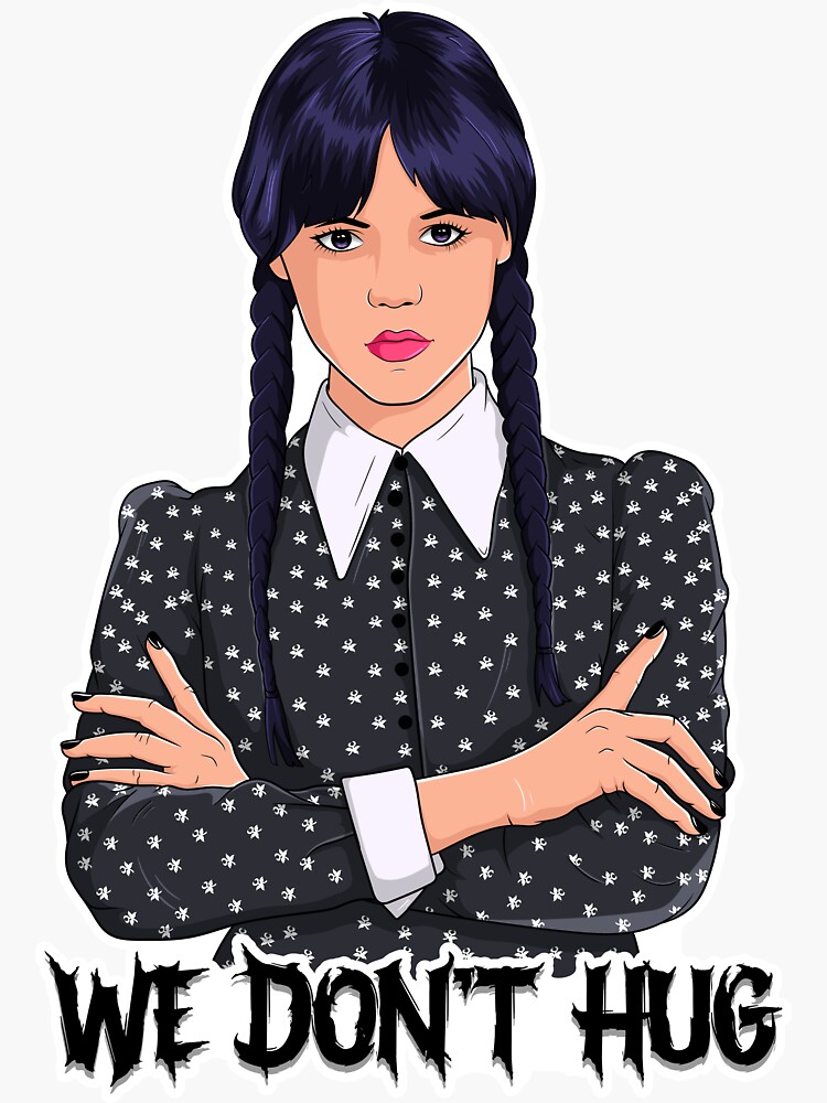 "wednesday addams jenna ortega stickers" Sticker for Sale by ...