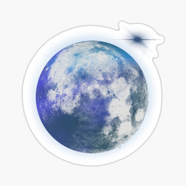 "Blue Moon Shine" Sticker for Sale by Pbdazzler23 | Redbubble