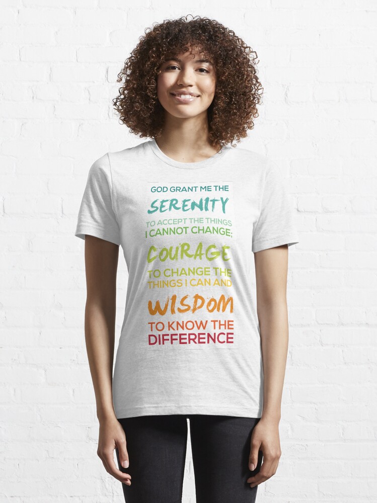 Serenity Prayer Graphic T Shirt For Sale By Rainbowrockets