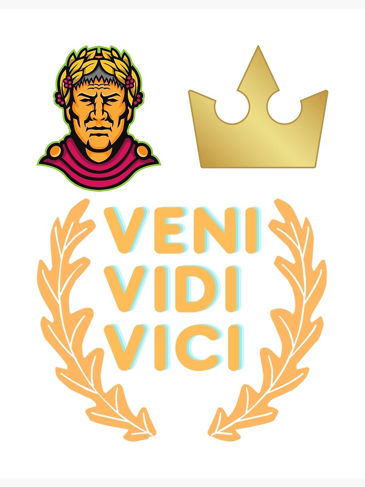"Veni, vidi, vici" Poster for Sale by Djota-Shop | Redbubble