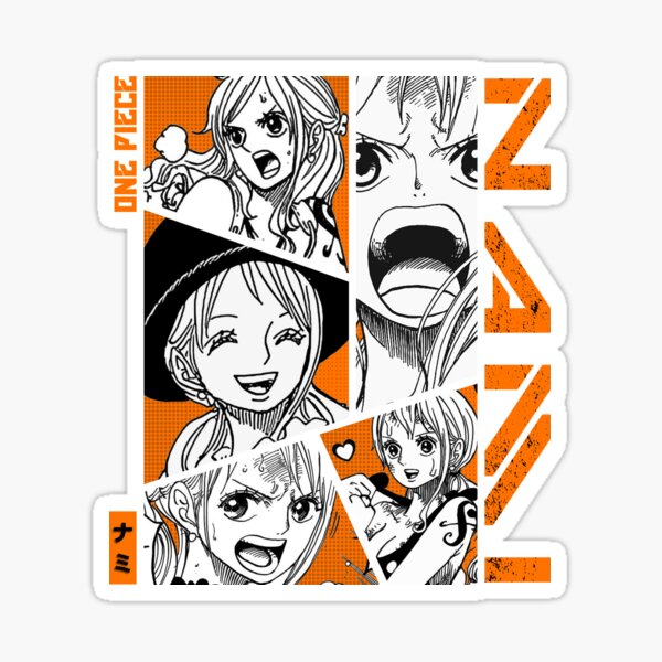 "Nami Manga Panel - color version" Sticker for Sale by Neoxnime | Redbubble