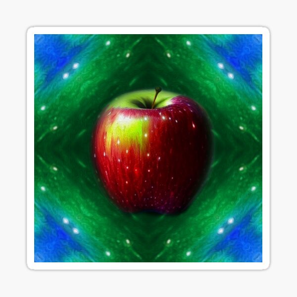 "Big Red Apple" Sticker for Sale by cr6zym1nd | Redbubble