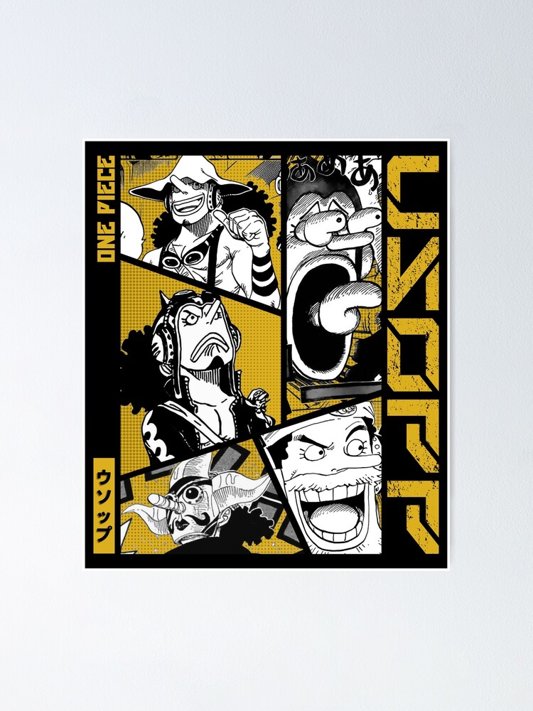 "Usopp Manga Panel - color version" Poster for Sale by Neoxnime | Redbubble