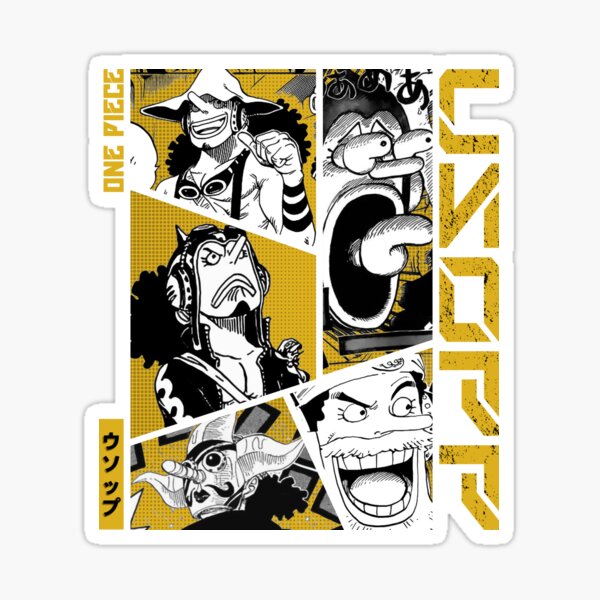 "Usopp Manga Panel - color version" Sticker for Sale by Neoxnime ...
