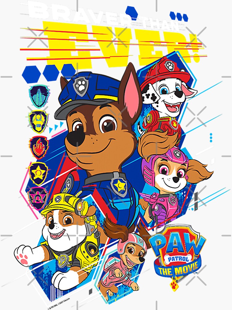 "Team Paw Patrol Fanart" Sticker for Sale by sidneyallshop | Redbubble