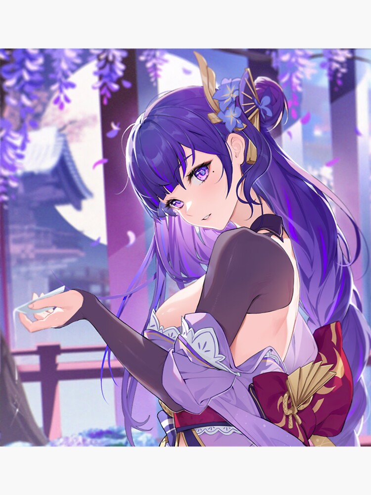 "Cute Raiden Shogun Genshin Impact " Sticker for Sale by NurseRatchedD ...