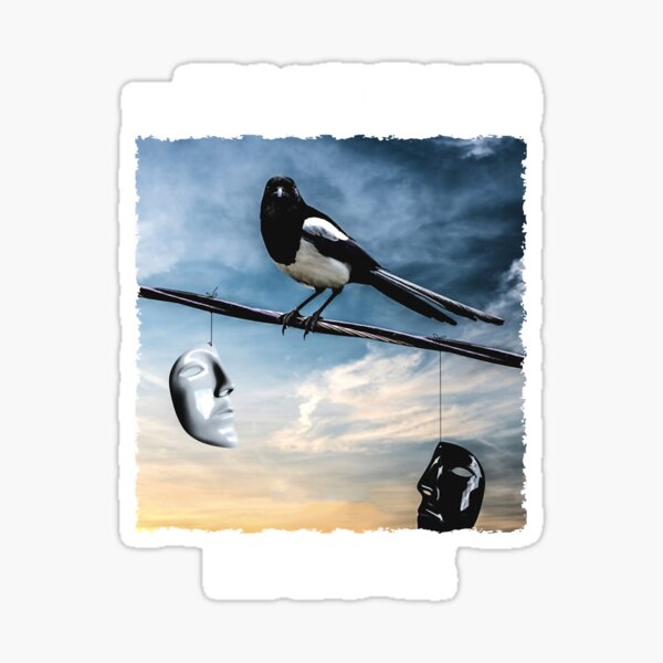 "Bird on a Wire - NMB" Sticker for Sale by LegendViking | Redbubble