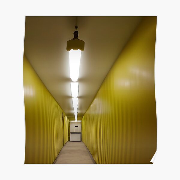 "The Backrooms - Liminal Space - Doors and Yellow Wallpaper" Poster for ...