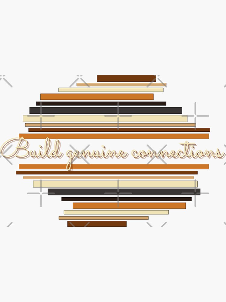 "Build genuine connections - Vintage life quotes" Sticker for Sale by ...