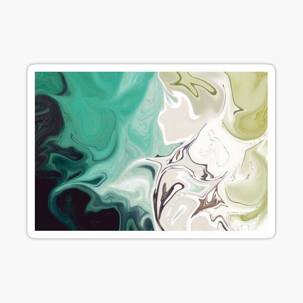 "Blue And White Abstract" Sticker for Sale by procreativefox | Redbubble