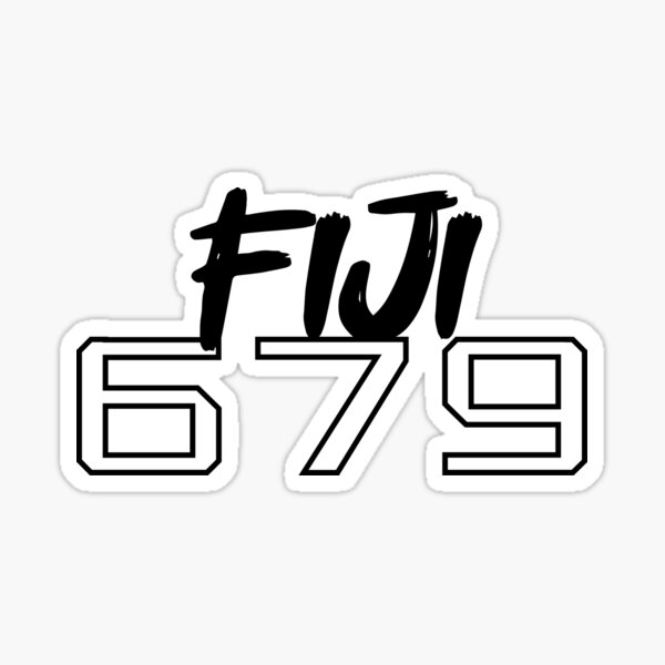 "FIJI 679" Sticker for Sale by PolyMicroMela | Redbubble