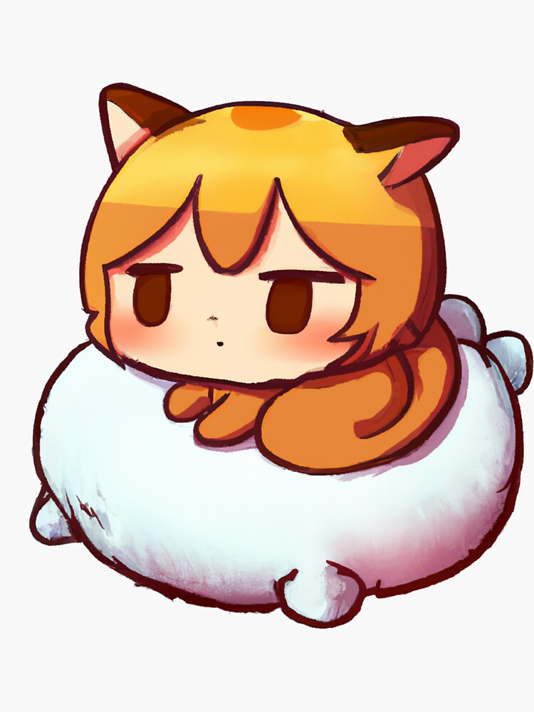 "Anime Fox" Sticker for Sale by chibichee | Redbubble