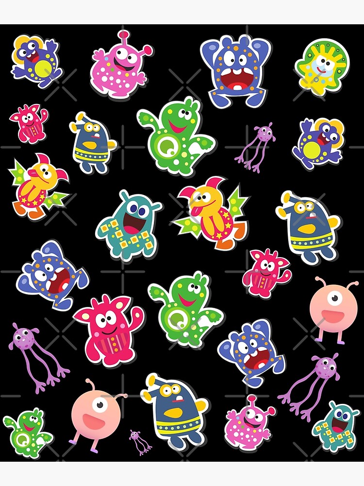 "Alien Squad - Space monsters - happy space creatures" Poster for Sale ...