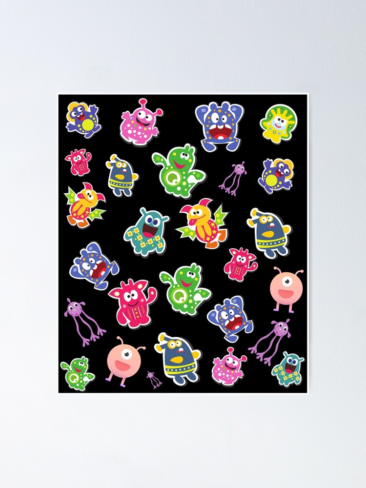 "Alien Squad - Space monsters - happy space creatures" Poster for Sale ...