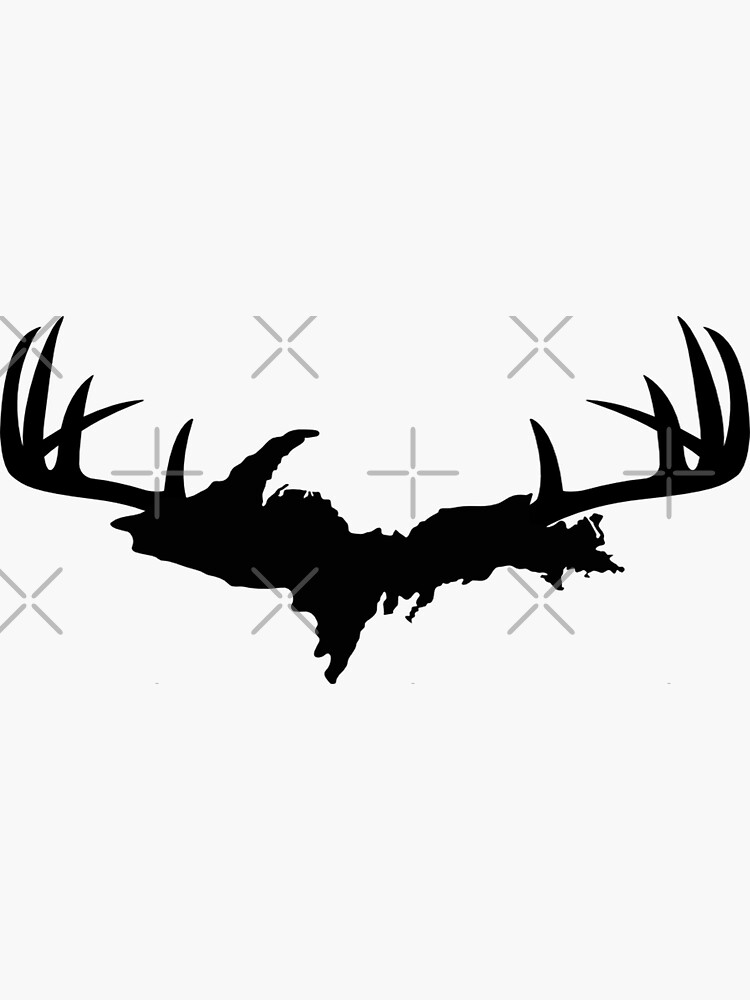 "Upper Peninsula Deer Hunter Yooper Hunting" Sticker for Sale by ...