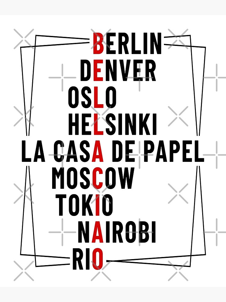 La Casa De Papel Bella Ciao Money Heist Poster For Sale By Samer11 Redbubble
