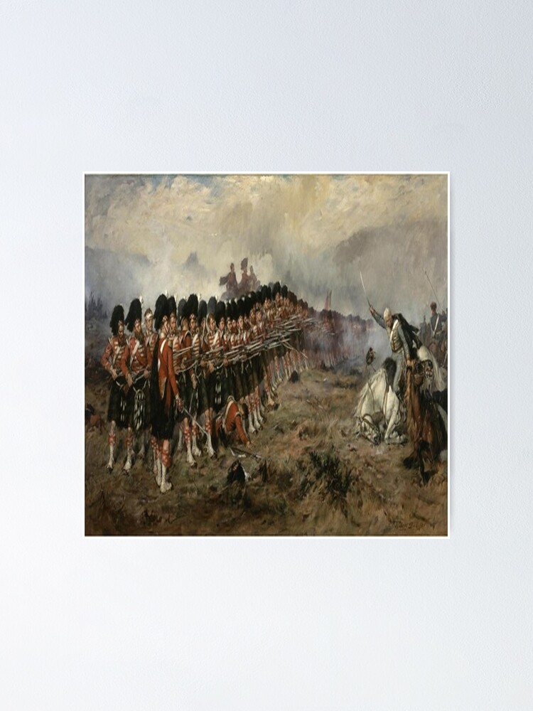 "The Red Line - Scottish Highlanders - Battle of Balaclava - 1854 - Art ...