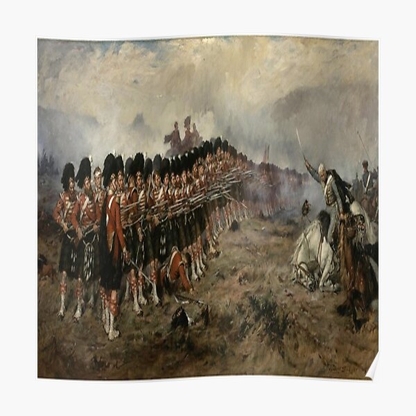 "The Red Line - Scottish Highlanders - Battle of Balaclava - 1854 - Art ...