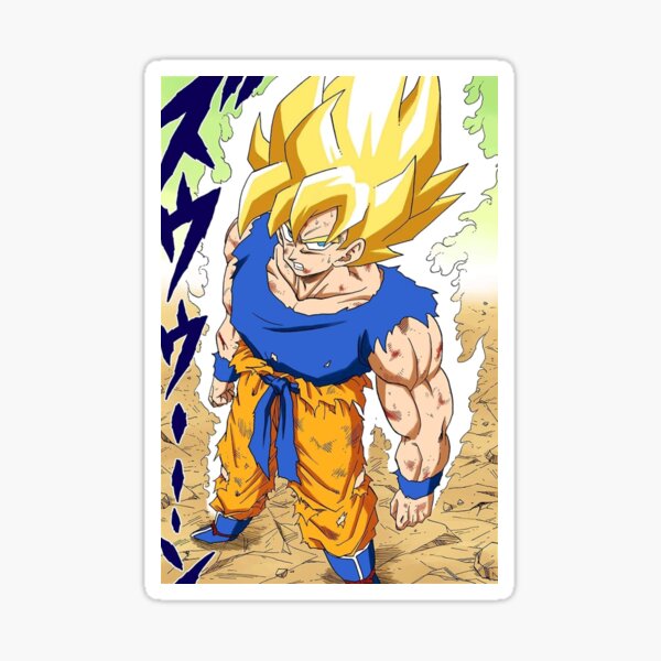 "Super sayan Goku" Sticker for Sale by Peponji | Redbubble